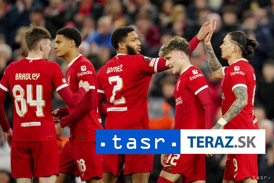 Sparta v odvete prehrala v Liverpoole 1:6, Schick spasil Leverkusen