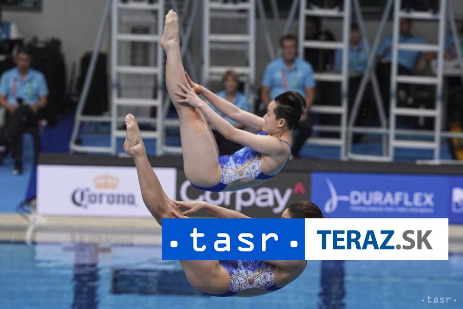 Číňanky Čchen Ťia a Čchen I-wen sú zlaté v synchro skokoch z 3 m dosky