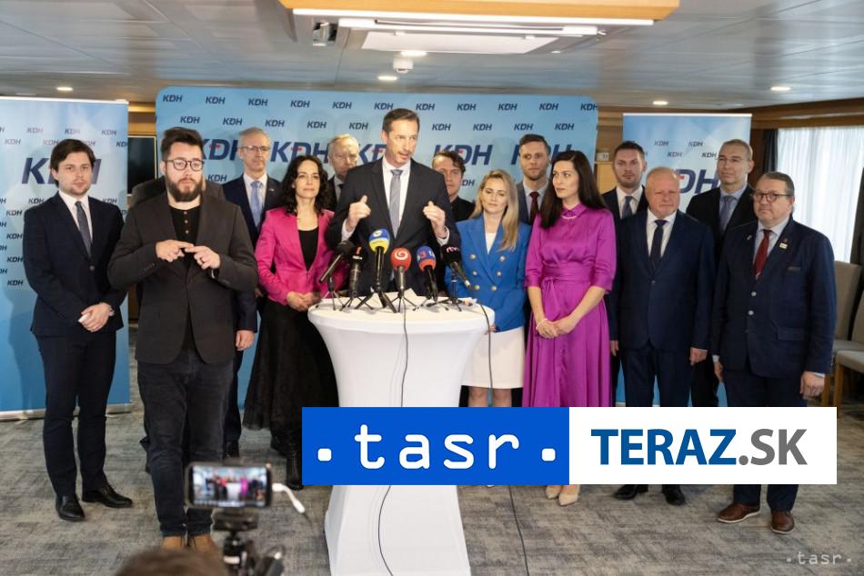 KDH do eurovolieb povedie M. Lexmann, nasledujú V. Karas a G. Paľa