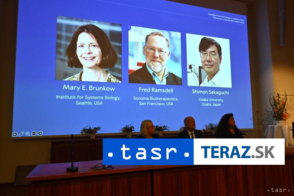 Nobelovu cenu za medicínu získali Brunkowová, Ramsdell a Sakaguči