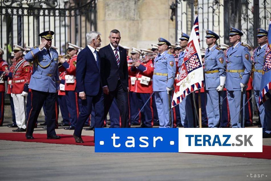 VIDEO: Pavel na Pražskom hrade prijal prezidenta SR P. Pellegriniho