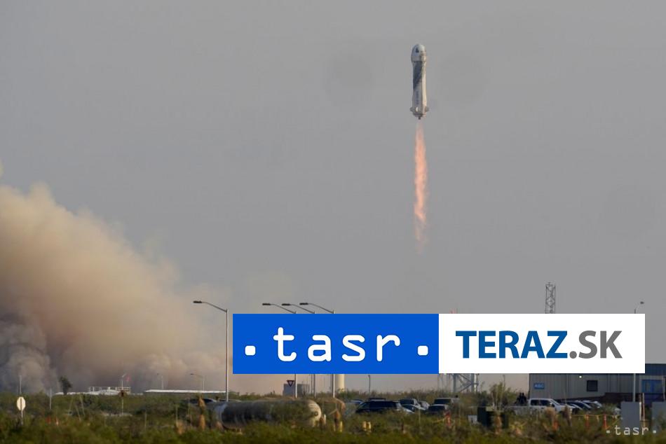 Raketa New Shepard absolvovala úspešný let s posádkou do vesmíru