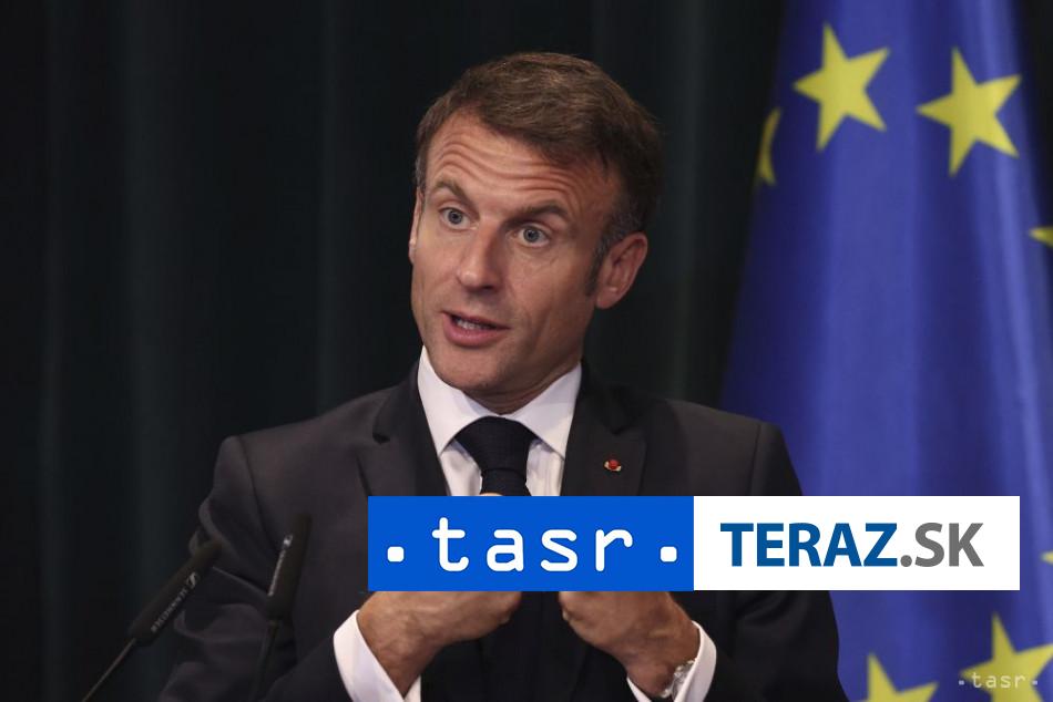 Macron: Pomoc Ukrajine bude pokračovať napriek konfliktu v Gaze