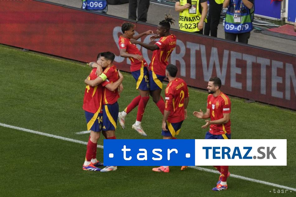 Futbalisti Španielska sa stali prvými semifinalistami ME 2024